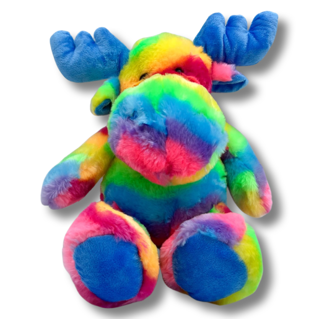 Montana Plush Rainbow Moose | Moose Stuffed Animal | Large Soft Moose ...